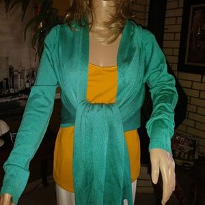 Cejon Accessories | Jackets & Coats | Teal Color Shawlshrug | Poshmark